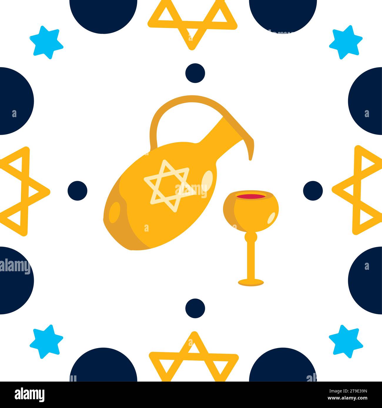 Happy hanukkah celebration seamless Stock Vector Images - Alamy