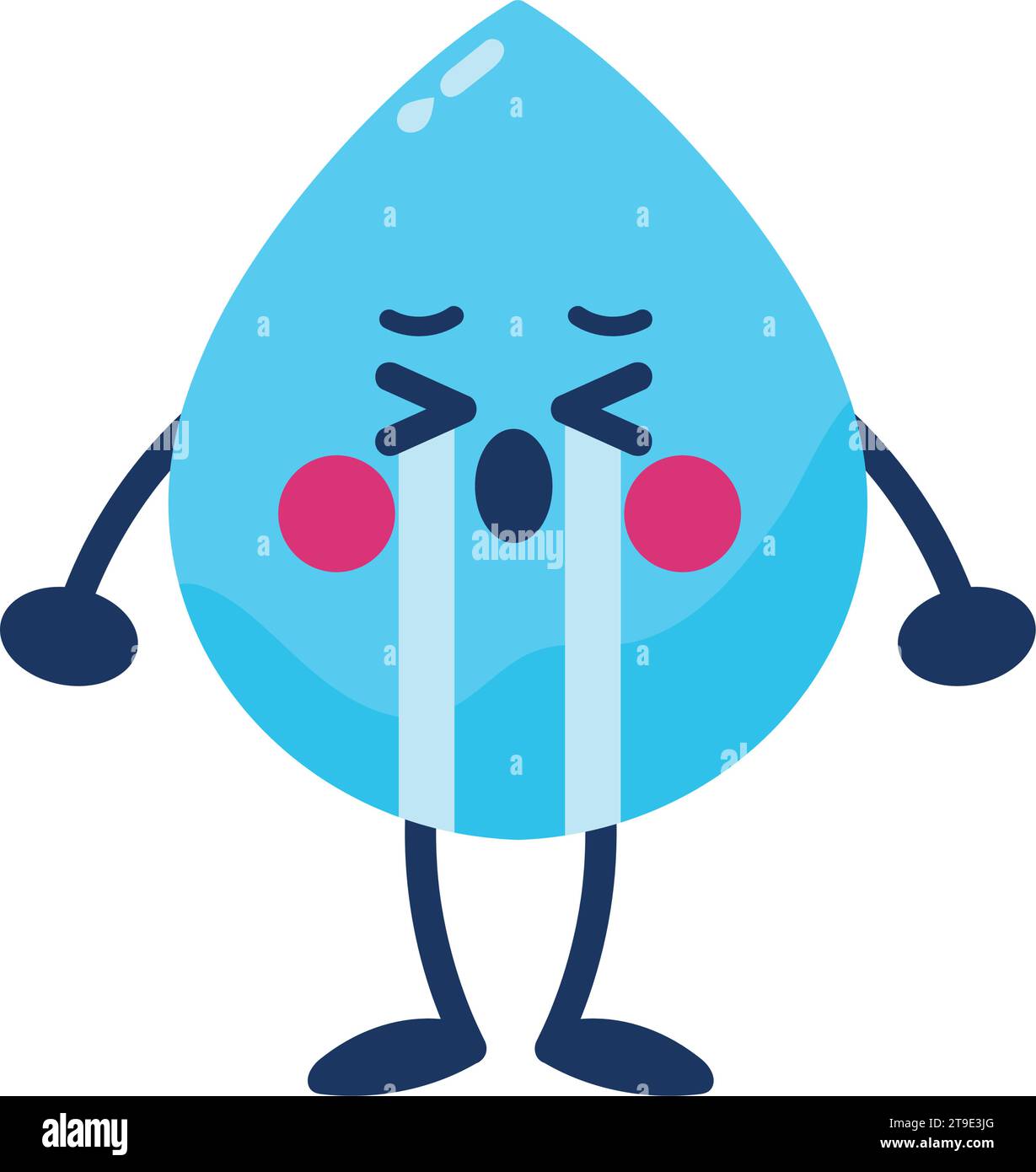 water day drop character crying Stock Vector Image & Art - Alamy