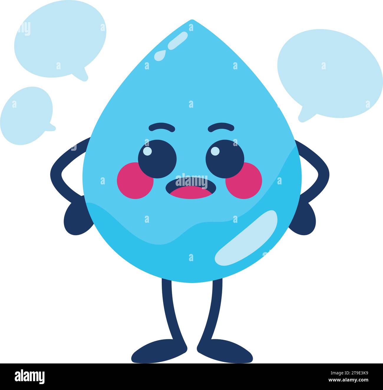 water day drop cartoon isolated Stock Vector Image & Art - Alamy