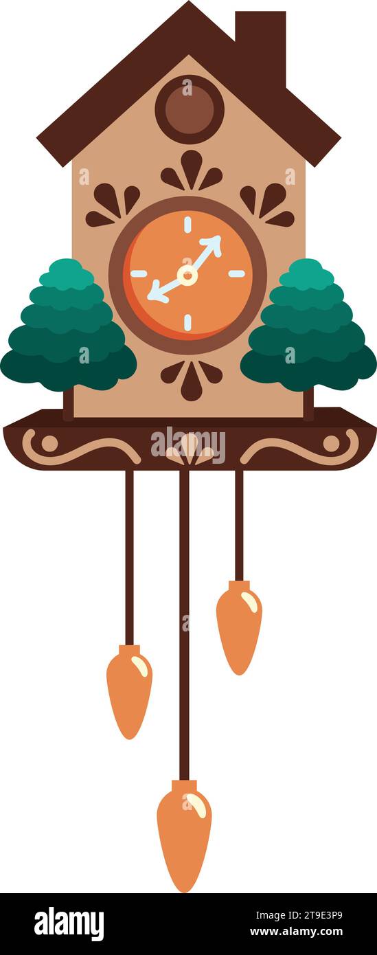 germany cuckoo clock vintage Stock Vector Image & Art - Alamy