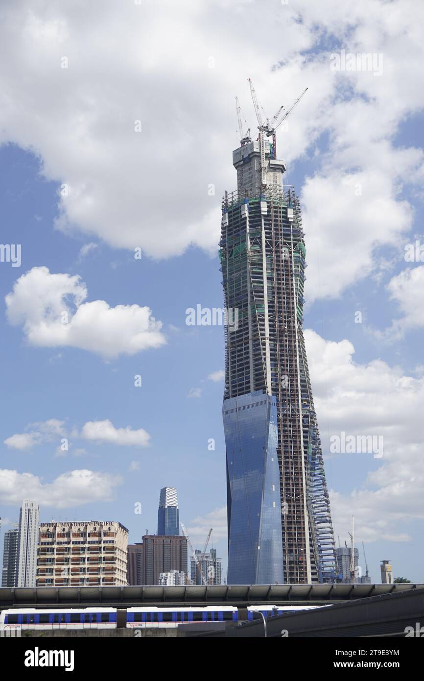 Menara Merdeka 118 tower under construction in Kuala Lumpur, Malaysia ...