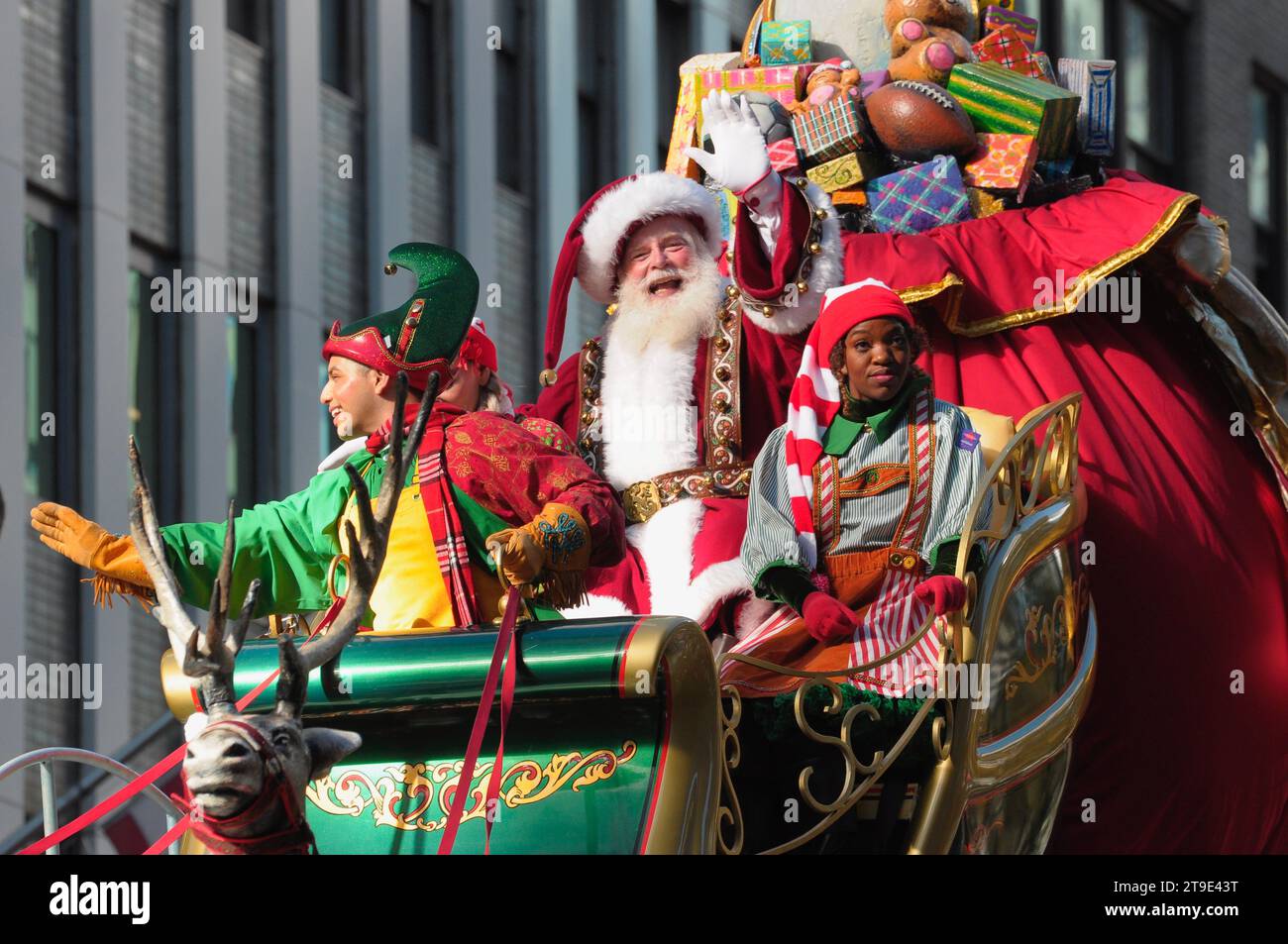 New York City, United States. 23rd Nov, 2023. Santa Claus is seen ...