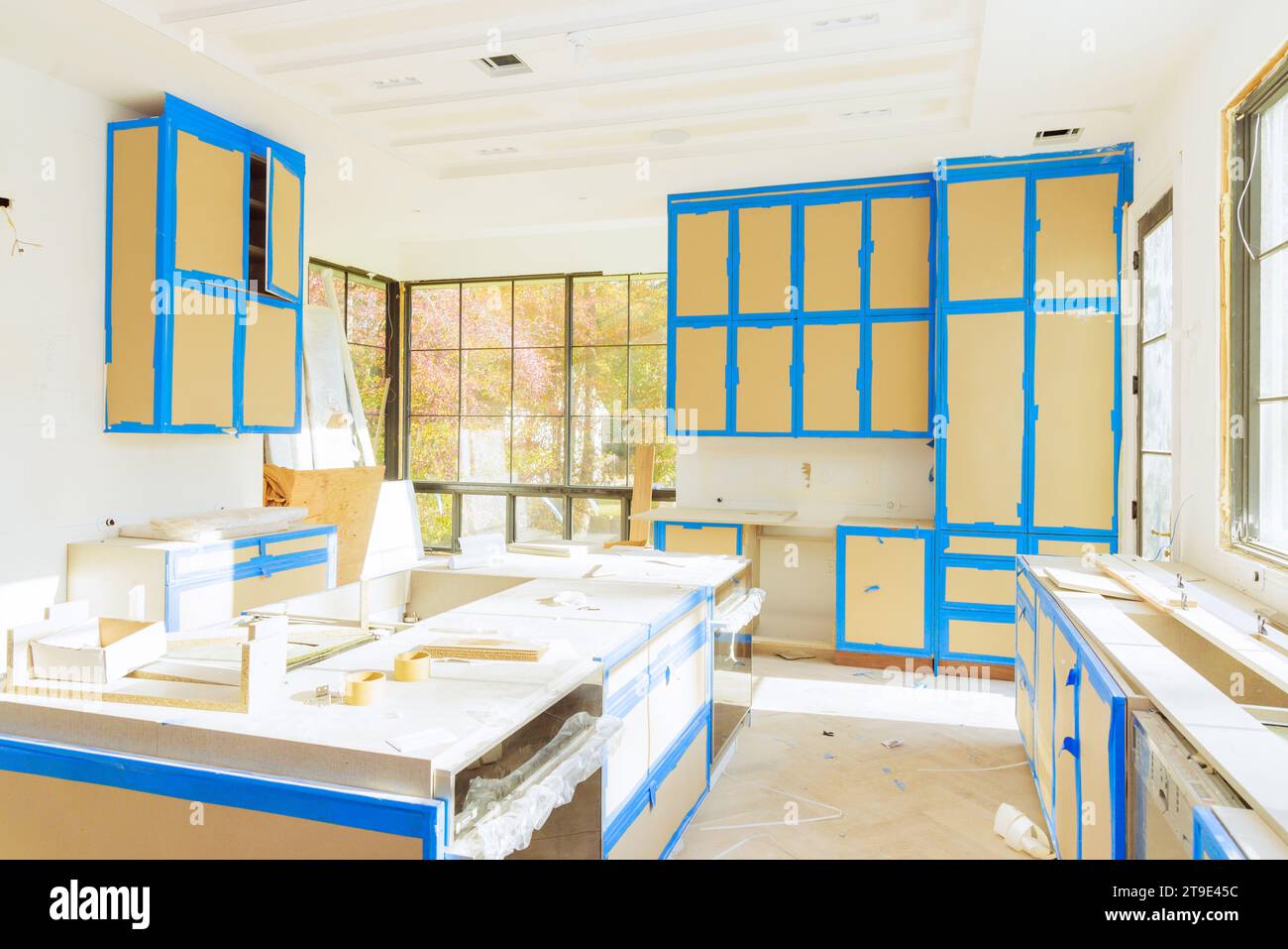 Installation kitchen cabinets assembling hi-res stock photography and ...