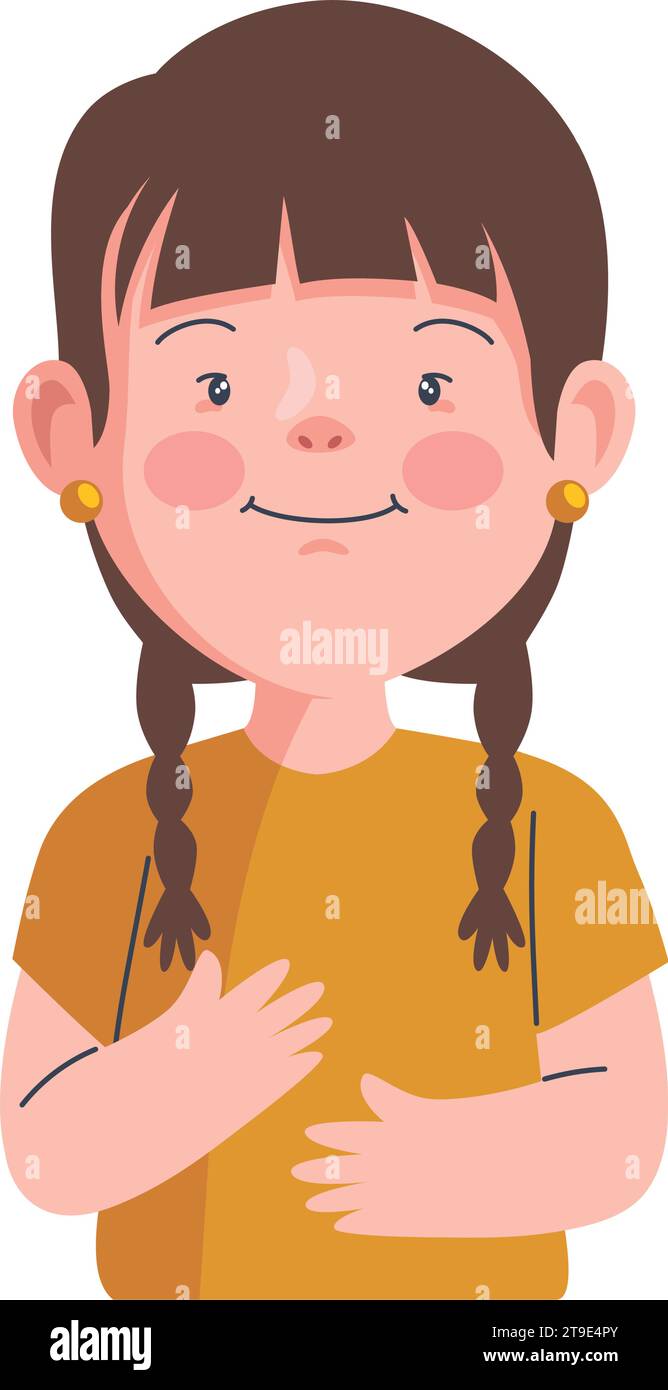 down syndrome girl character Stock Vector Image & Art - Alamy