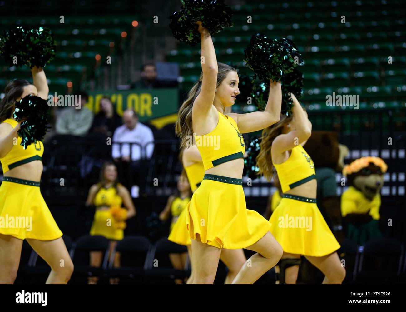 Ferrell Center Waco, Texas, USA. 22nd Nov, 2023. Baylor cheerleaders ...