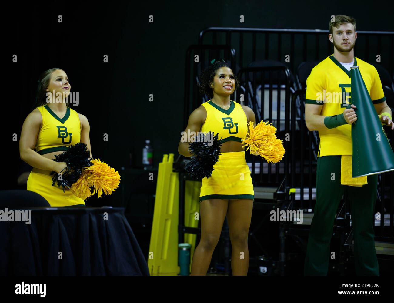 Ferrell Center Waco, Texas, USA. 22nd Nov, 2023. Baylor cheerleaders ...