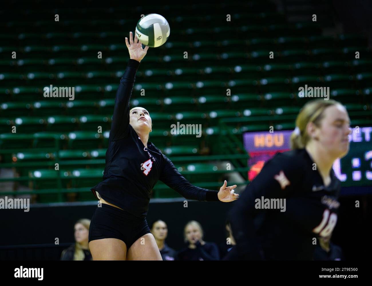 Ferrell Center Waco, Texas, USA. 22nd Nov, 2023. Houston outside hitter ...