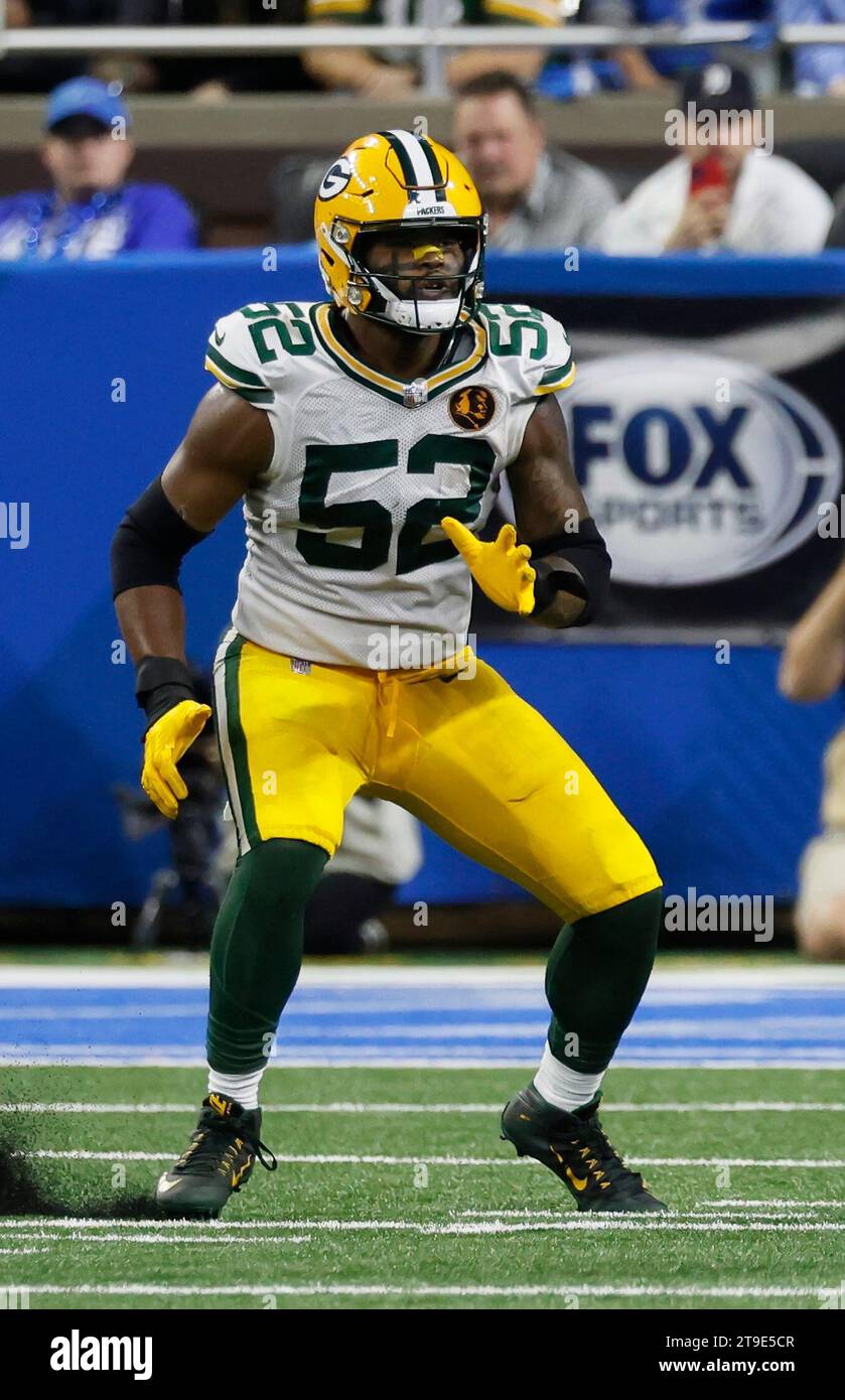 Green Bay Packers linebacker Rashan Gary (52) during the second half of ...