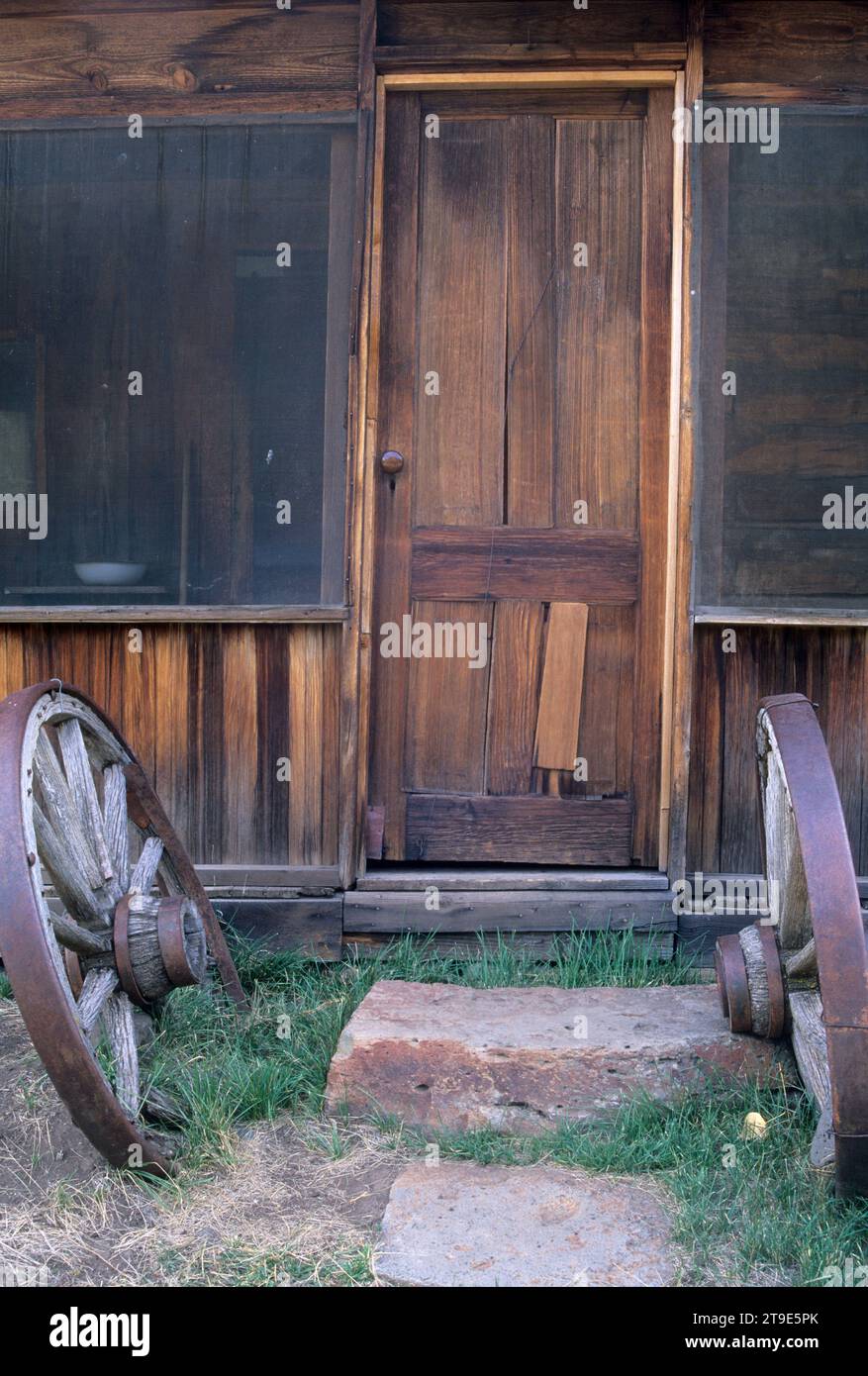 Frederick Riddle House door, Riddle Ranch National Historical District ...