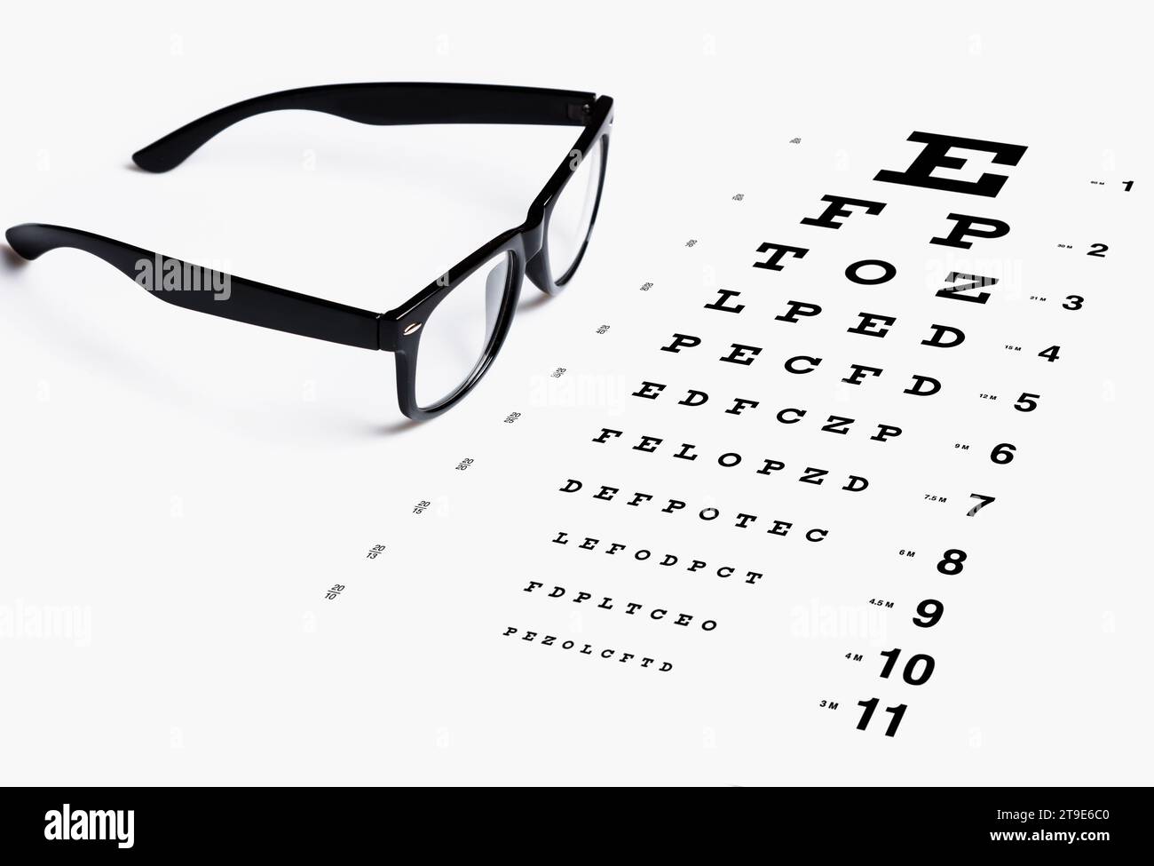 Vision testing chart Cut Out Stock Images & Pictures - Alamy