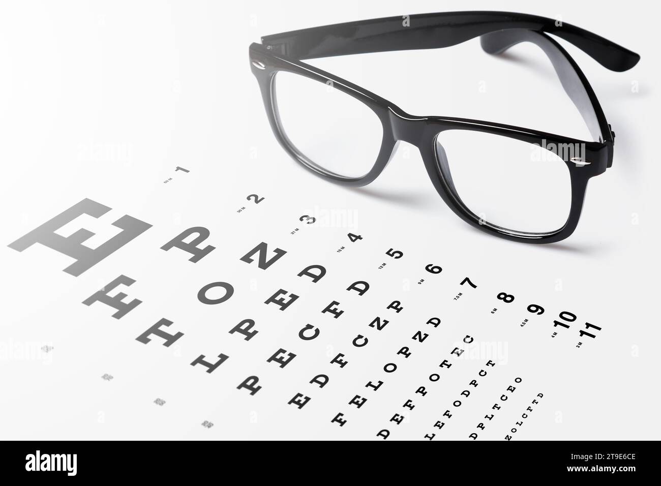 Glasses testing visual acuity hi-res stock photography and images - Alamy