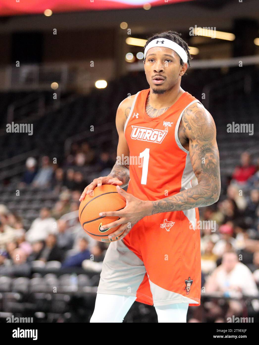 November 24, 2023 - UT Rio Grande Valley Vaqueros guard Elijah Elliott ...