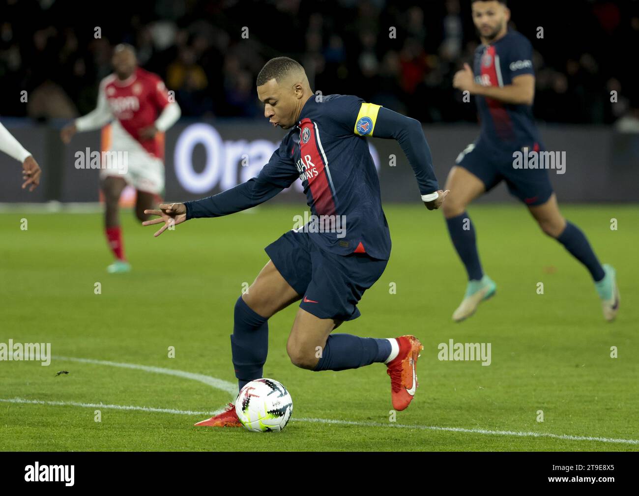 Kylian Mbappe of PSG during the French championship Ligue 1 football ...