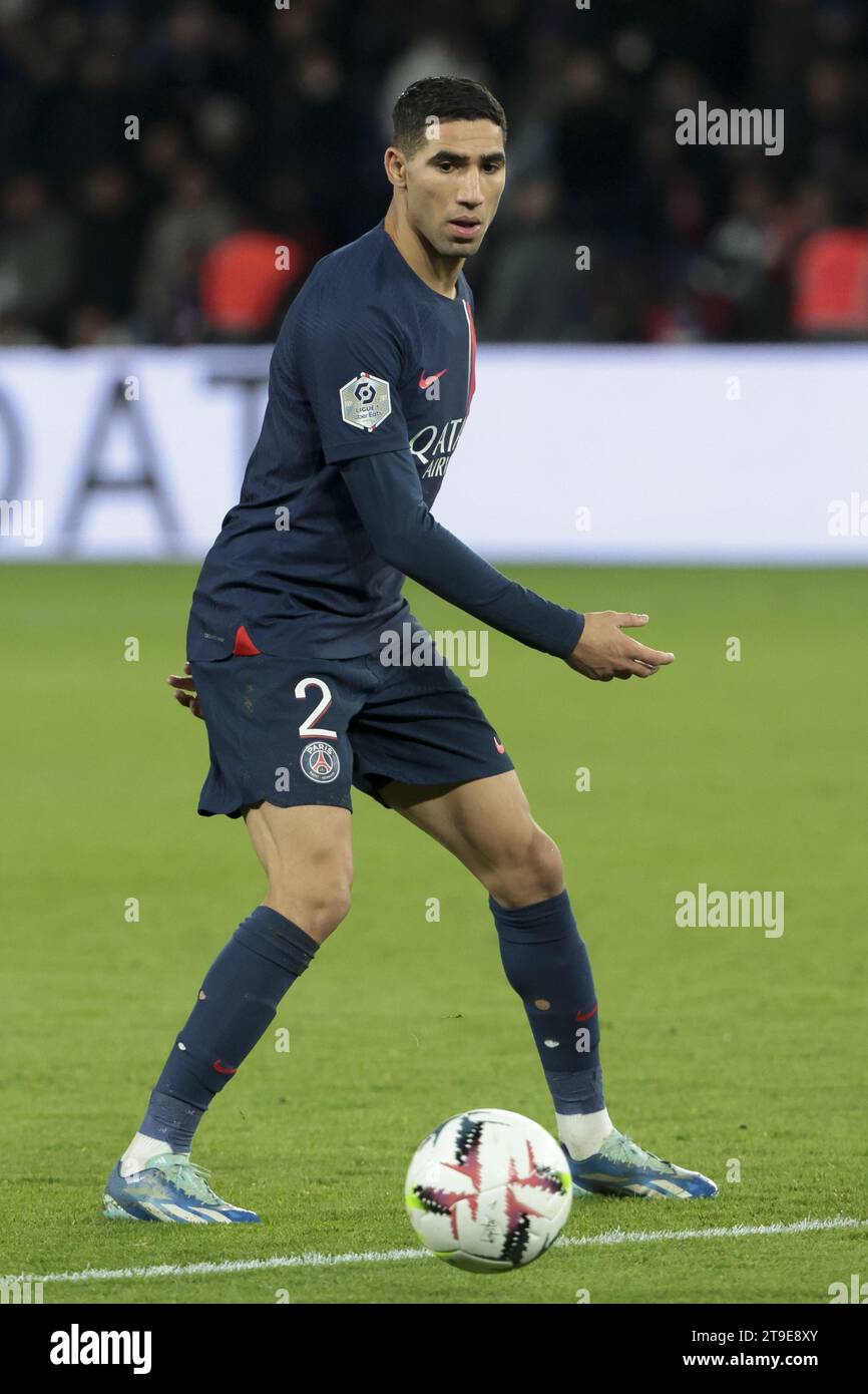 Achraf Hakimi of PSG during the French championship Ligue 1 football ...