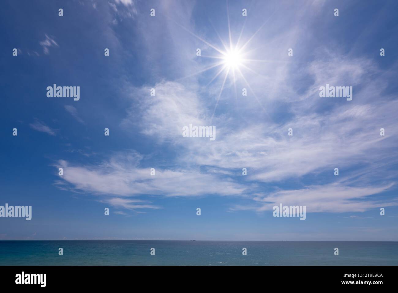 Amazing sea ocean in good weather day,Nature beach background Stock ...