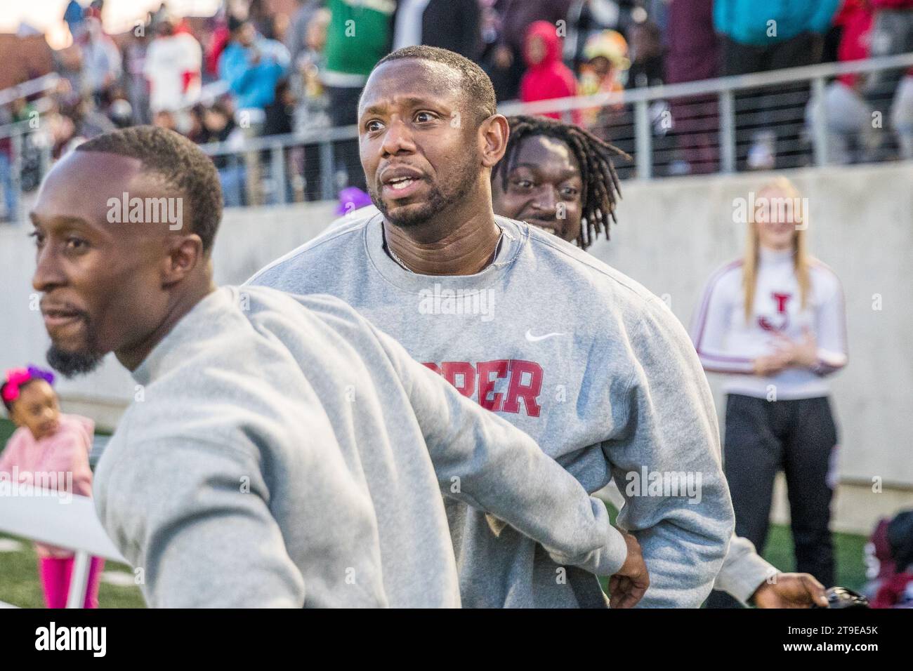 Iowa Colony, Texas, USA. 24th Nov, 2023. Jasper Bulldogs head coach ...