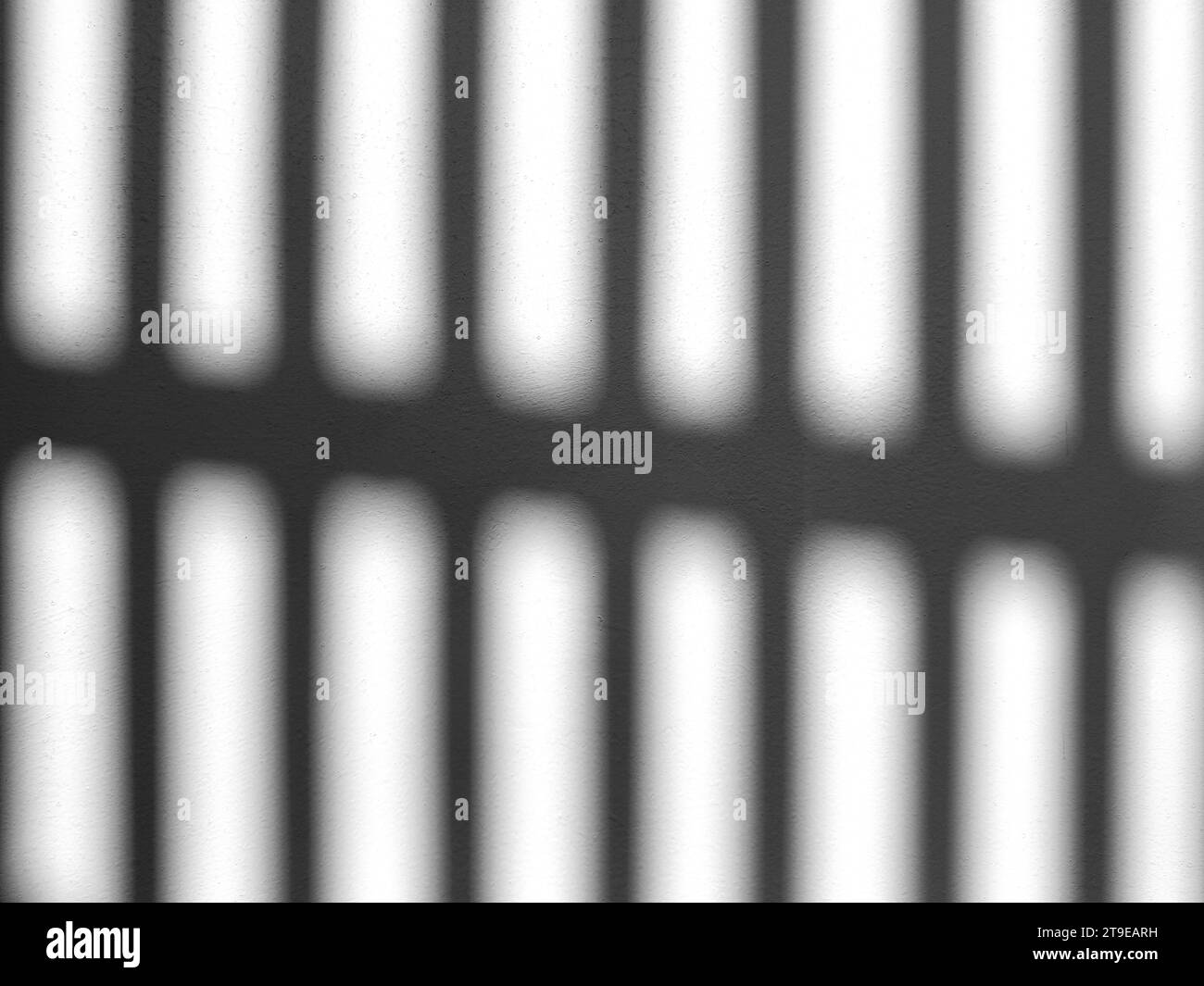 Window shadow drop on white wall background. Sunlight architecture ...