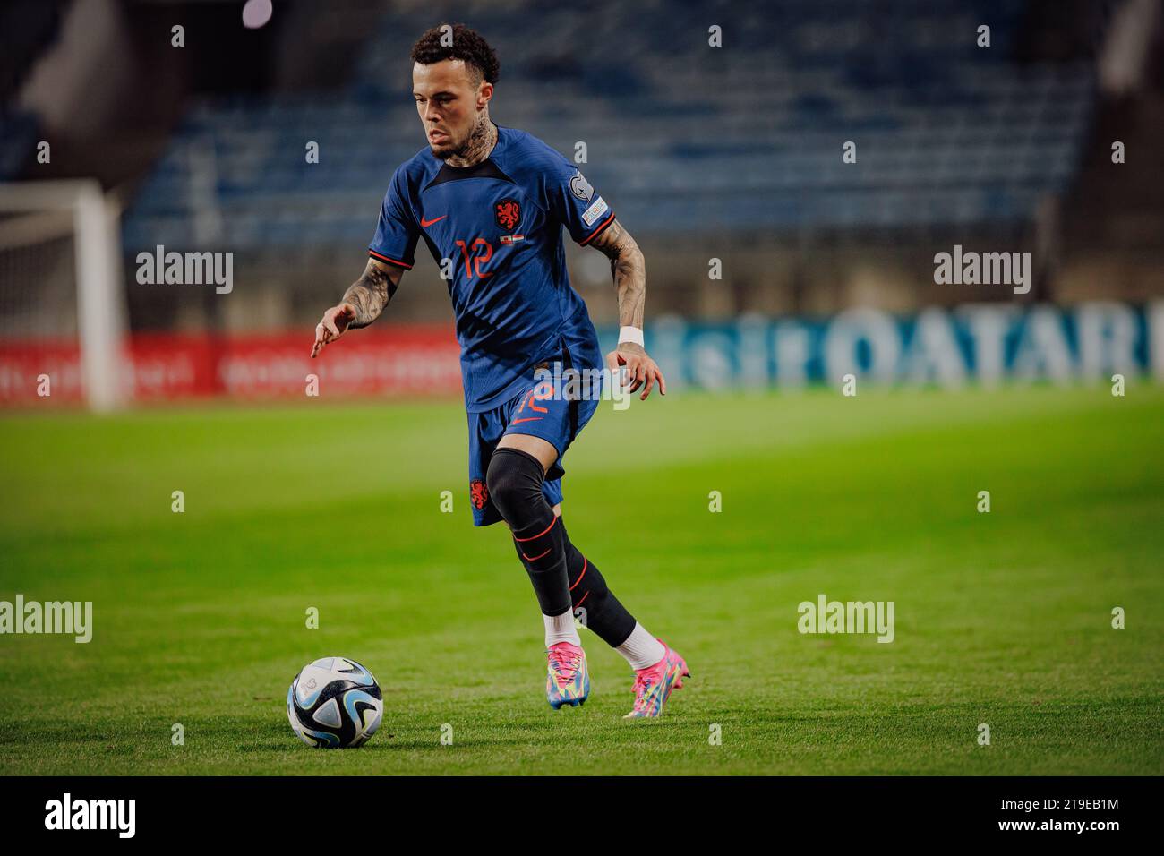 Quilindschy Hartman during UEFA Euro 2024 qualifying game between ...
