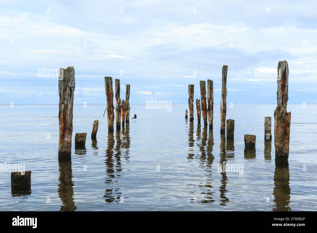 Poles sticking out water hi-res stock photography and images - Alamy