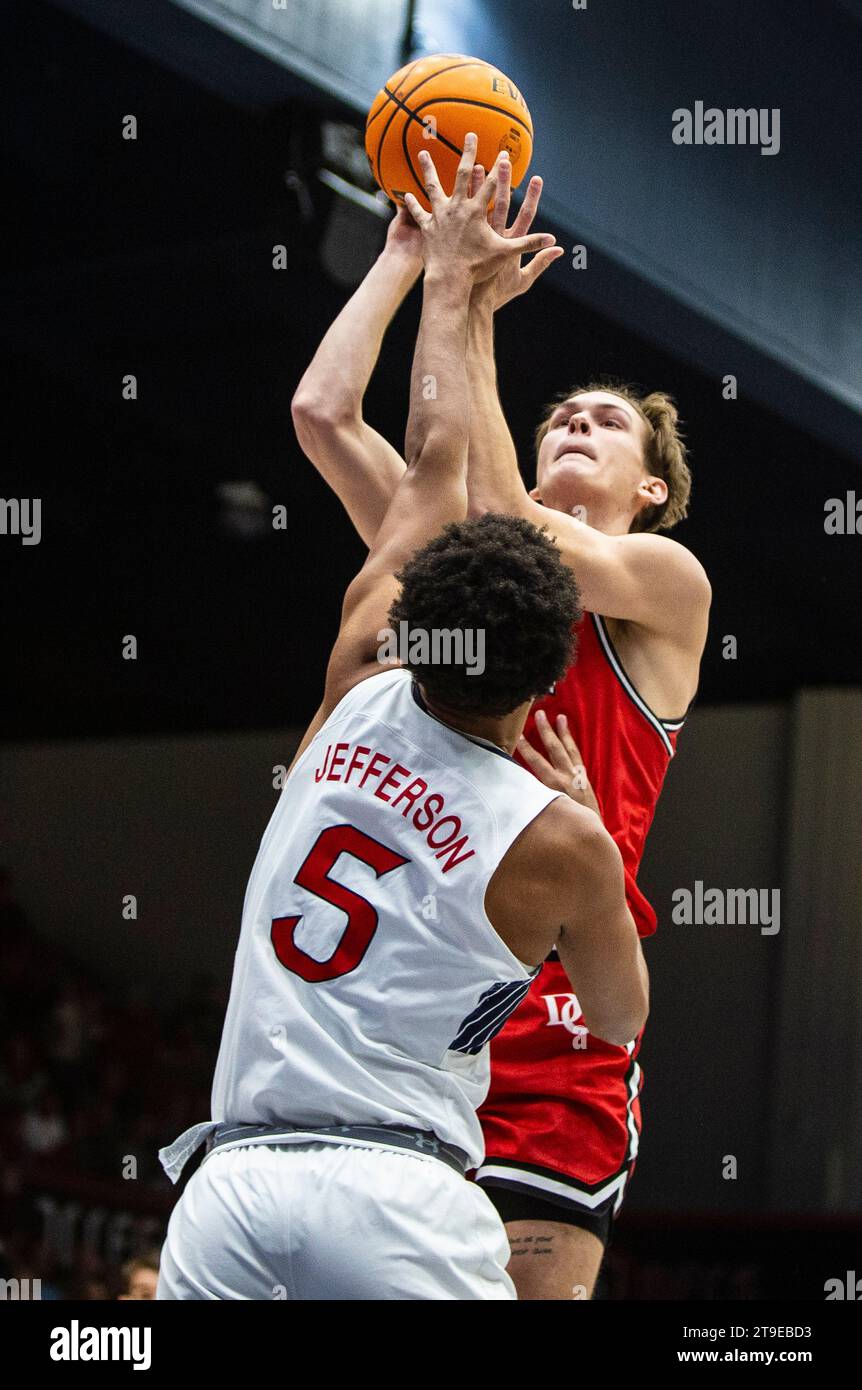 November 24 2023 Moraga CA, U.S.A. Davidson Wildcats guard Reed Bailey ...