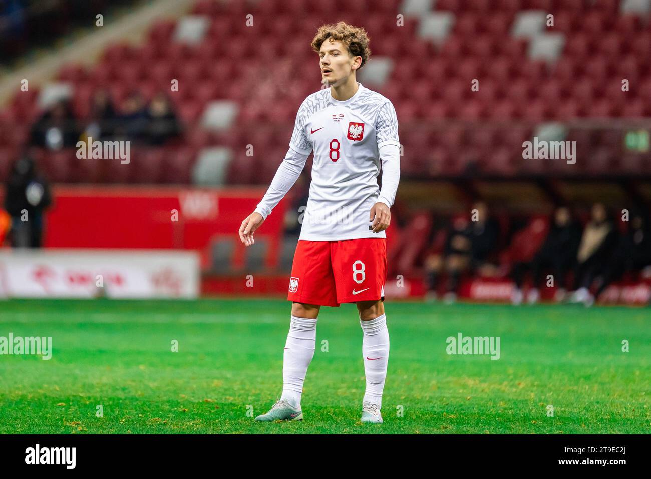 Warsaw, Poland. 21st Nov, 2023. Karol Struski of Poland seen in action ...