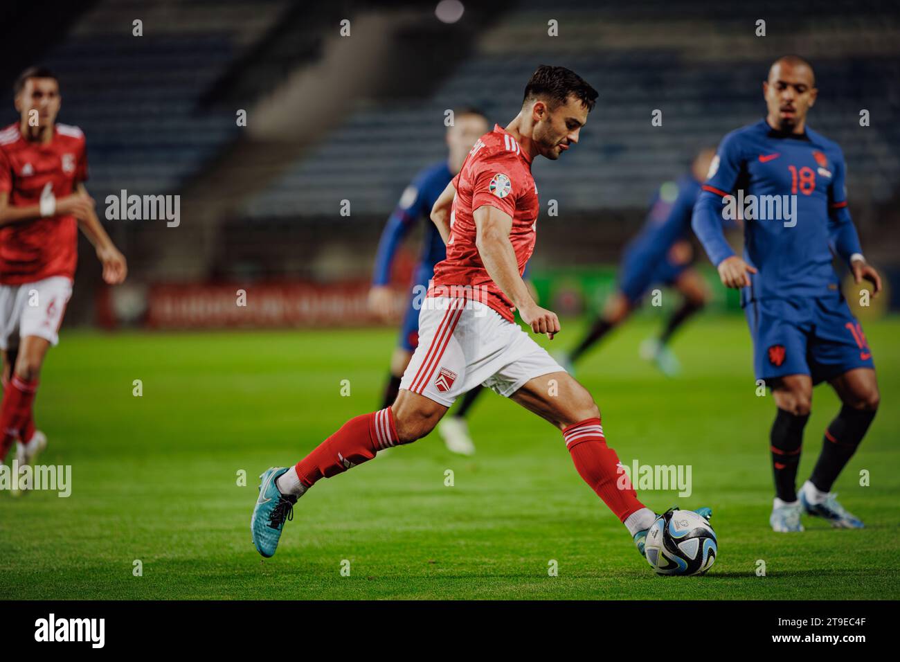 Jack Sergeant during UEFA Euro 2024 qualifying game between national ...
