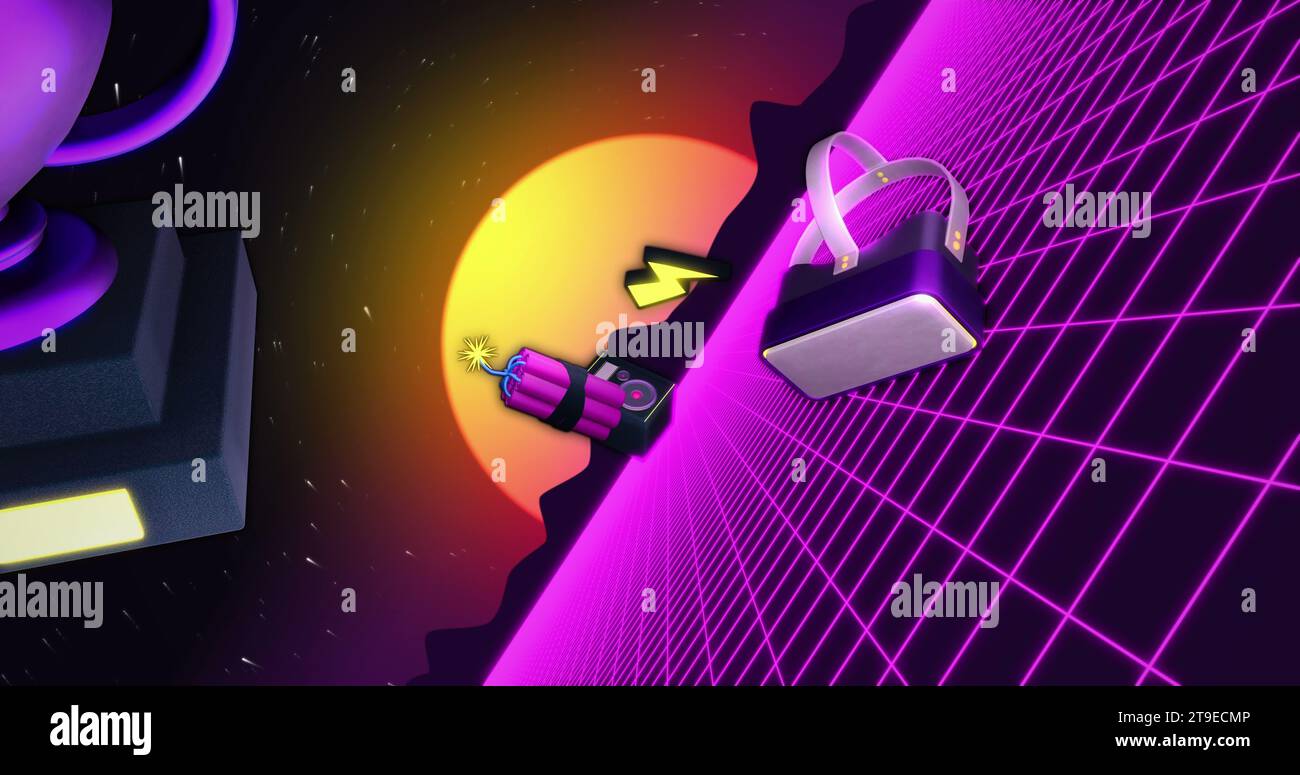 Animation gaming features equipment sunset hi-res stock photography and ...