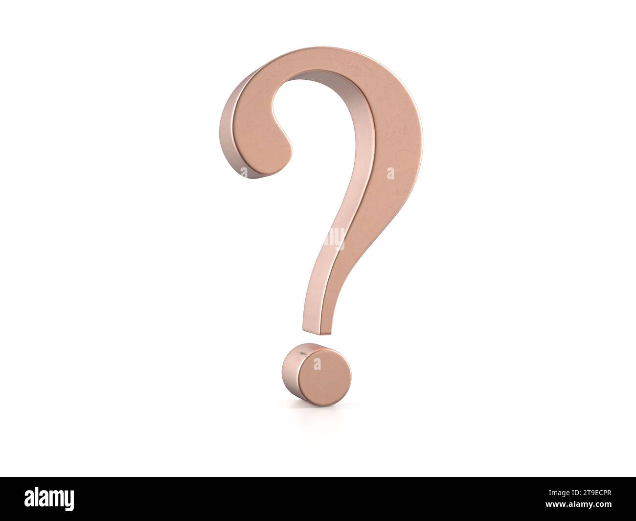 Cooper question symbol on a white background. 3d illustration Stock ...
