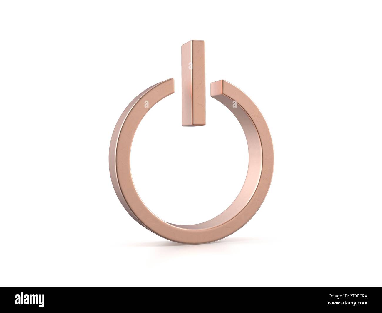 Cooper power symbol on a white background. 3d illustration Stock Photo ...