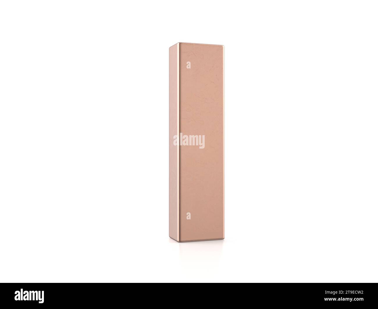 Cooper letter I on a white background. 3d illustration Stock Photo - Alamy