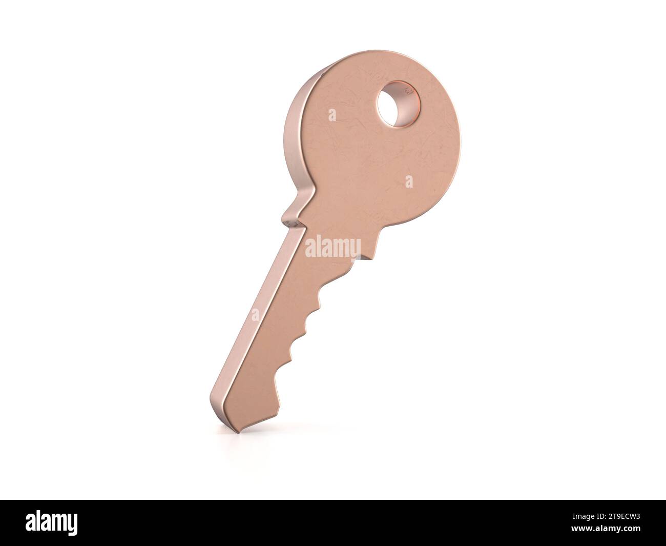 Cooper key symbol on a white background. 3d illustration Stock Photo ...