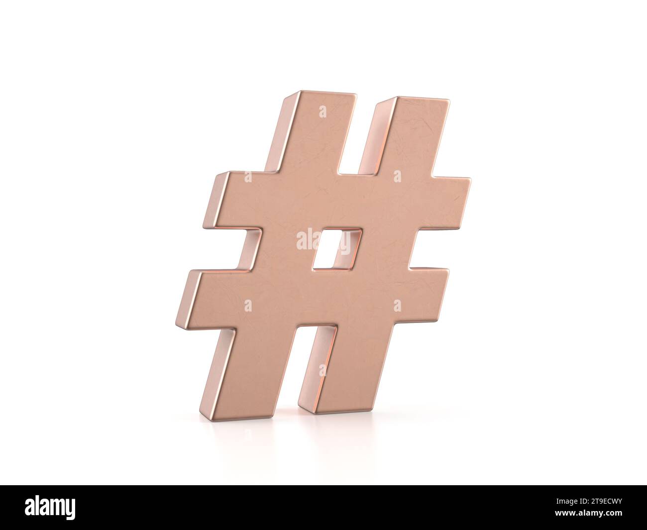 Cooper number symbol on a white background. 3d illustration Stock Photo ...