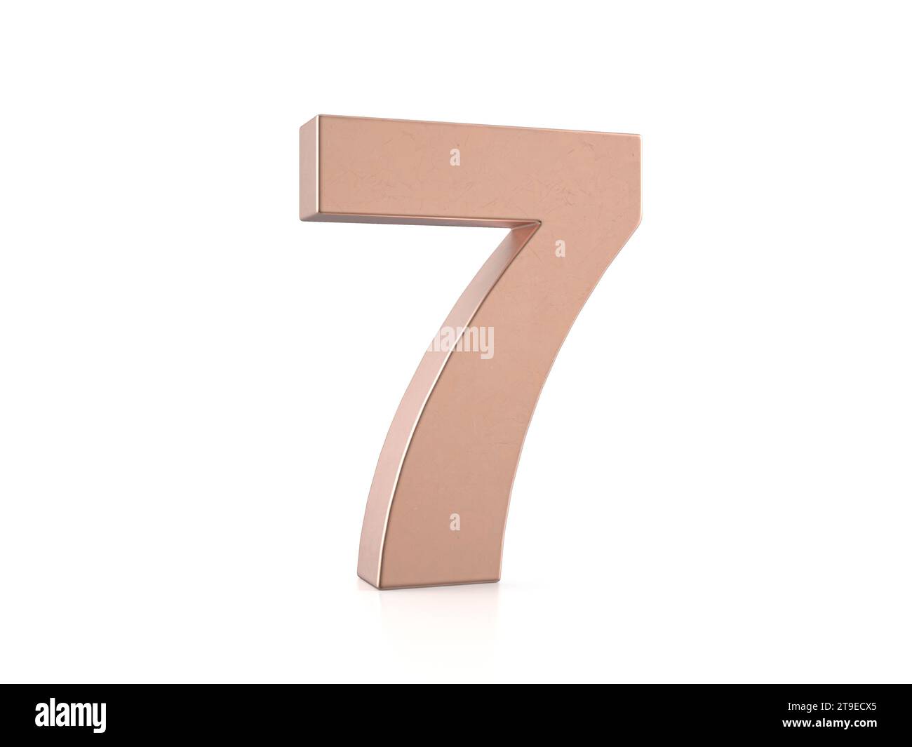 Number steel metal font seven hi-res stock photography and images - Alamy