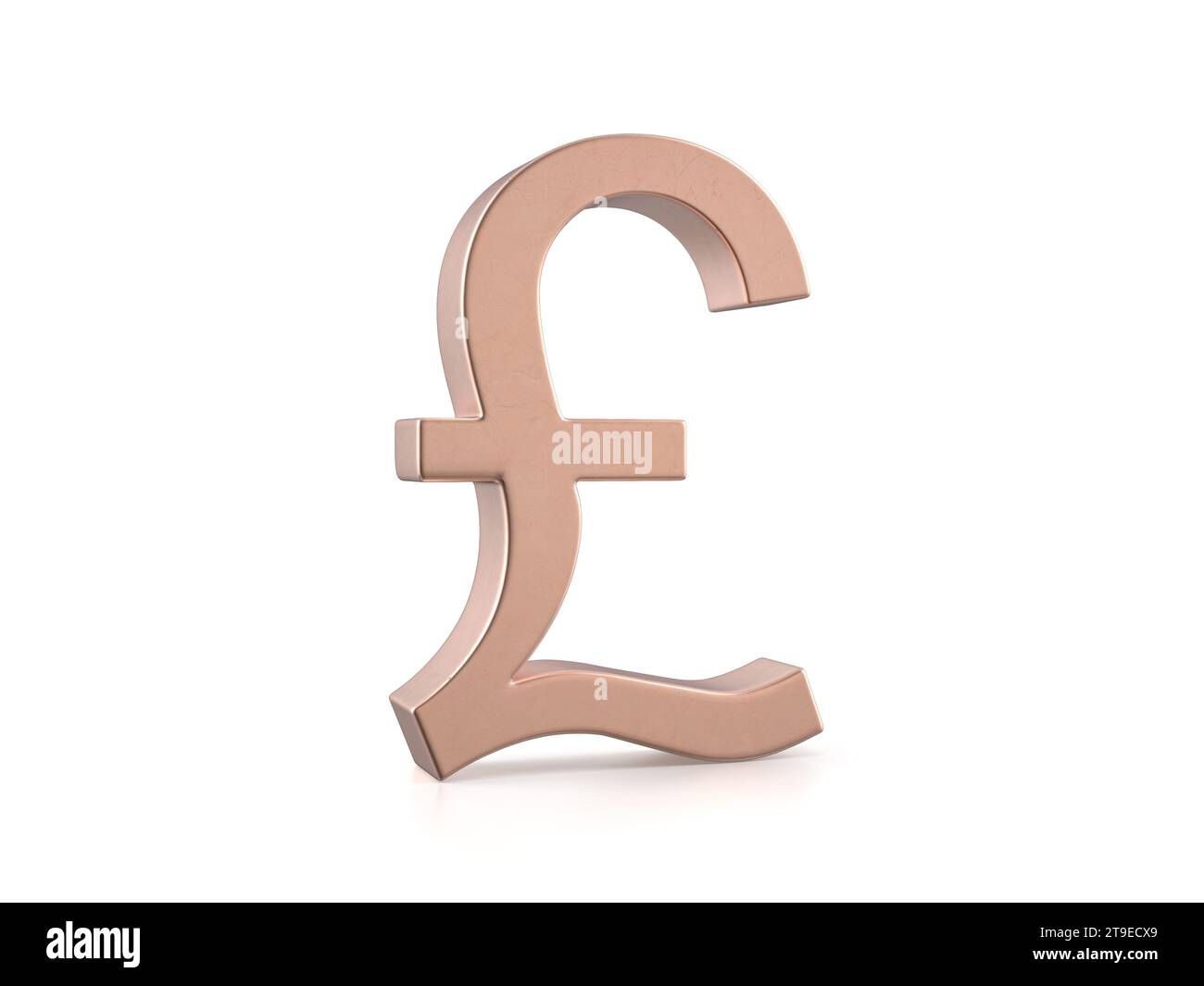 Cooper pound symbol on a white background. 3d illustration Stock Photo ...