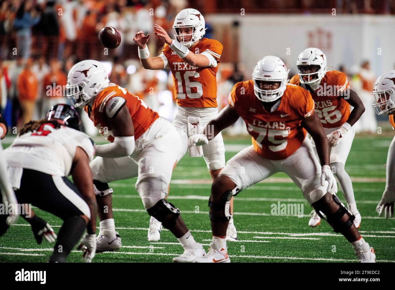 November 24, 2023: Texas Longhorns Arch Manning (16) in action during ...