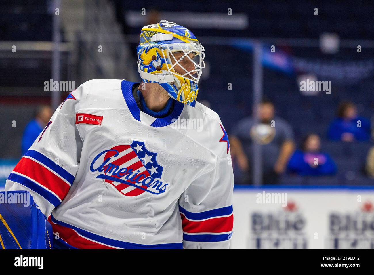 November 24th 2023: Rochester Americans goaltender Devin Cooley (1 ...
