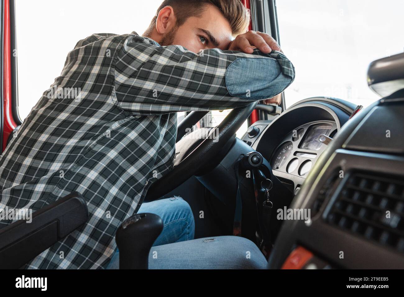 Truck driver fatigue hi-res stock photography and images - Alamy