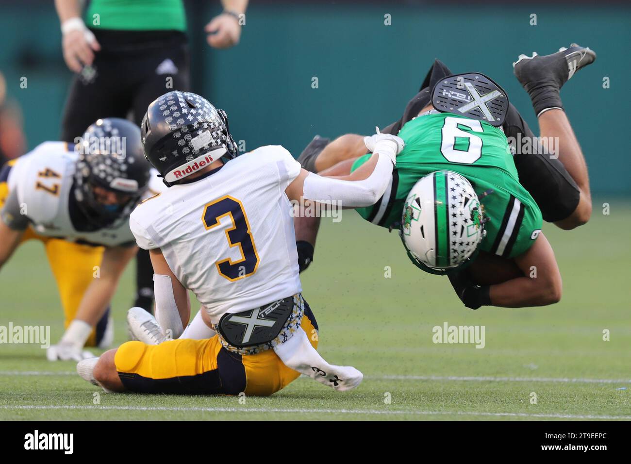 Benbrook, Texas, USA. 25th Nov, 2023. Highland Park's WESTON GIESE (3 ...