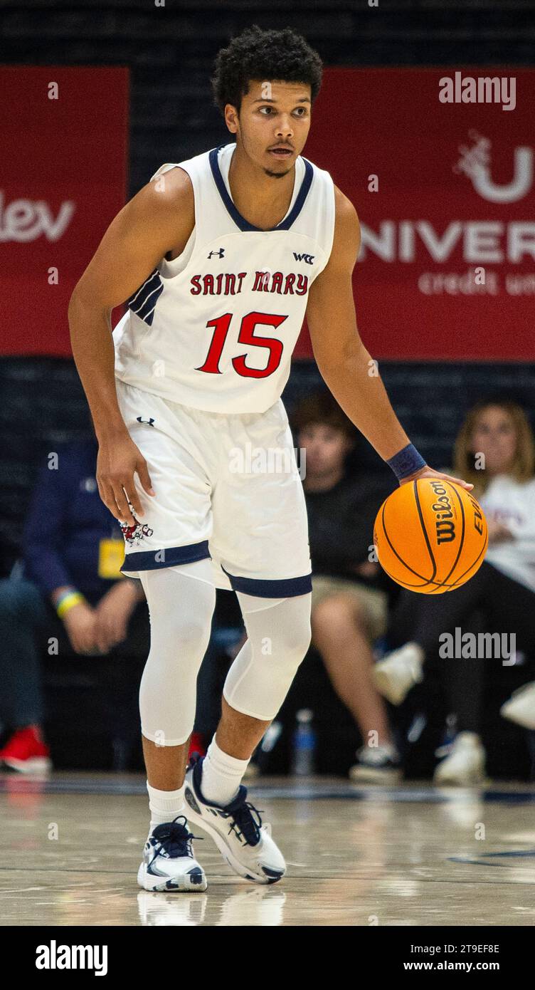 November 24 2023 Moraga CA, U.S.A. St. Mary's guard Chris Howell (15 ...