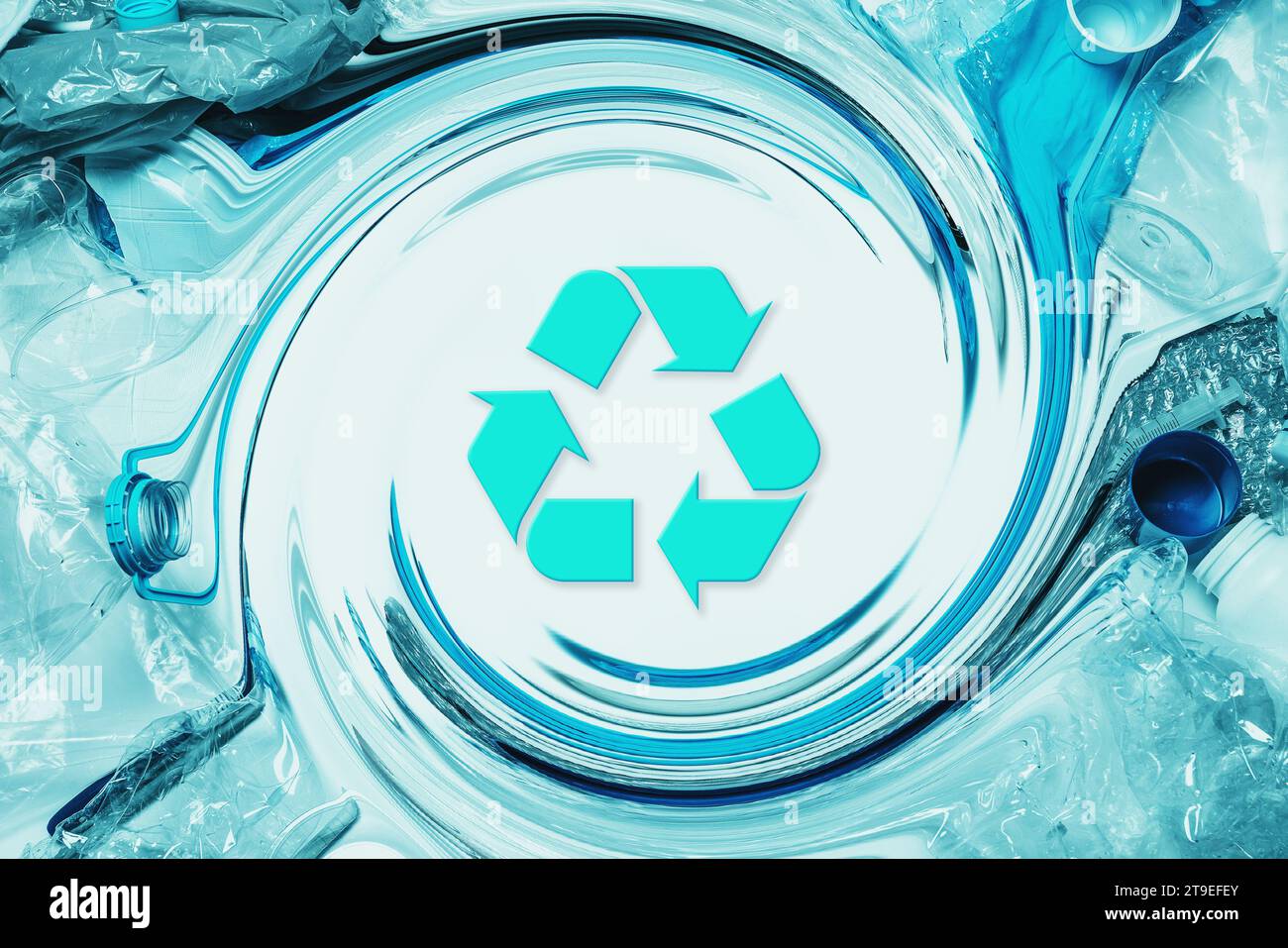 Background with a piile of different plastic waste Stock Photo - Alamy