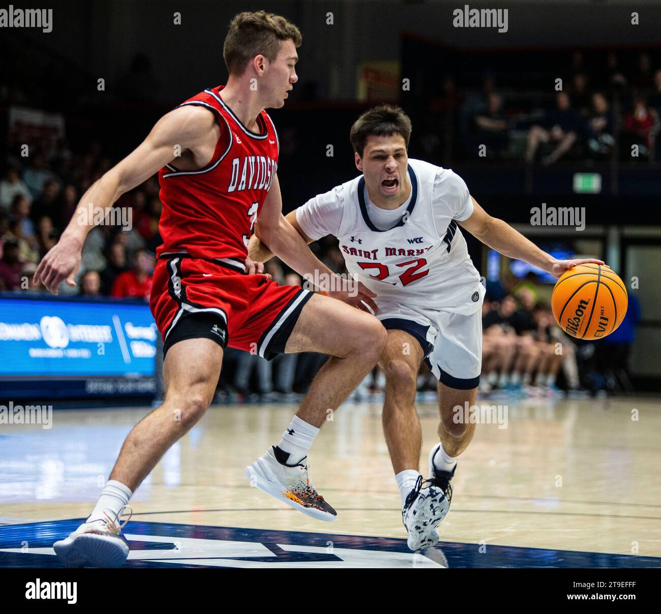November 24 2023 Moraga CA, U.S.A. St. Mary's guard Cade Bennett (22 ...