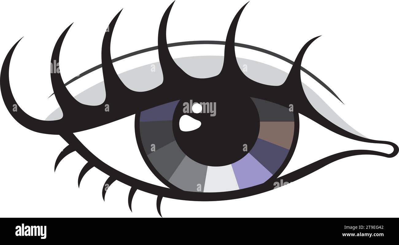 Symbol of beautiful eye isolated on white Stock Vector Image & Art - Alamy