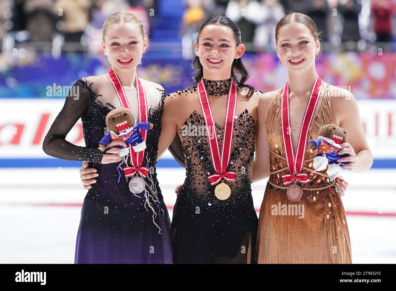From left to right, second placed Lindsay Thorngren of the United ...