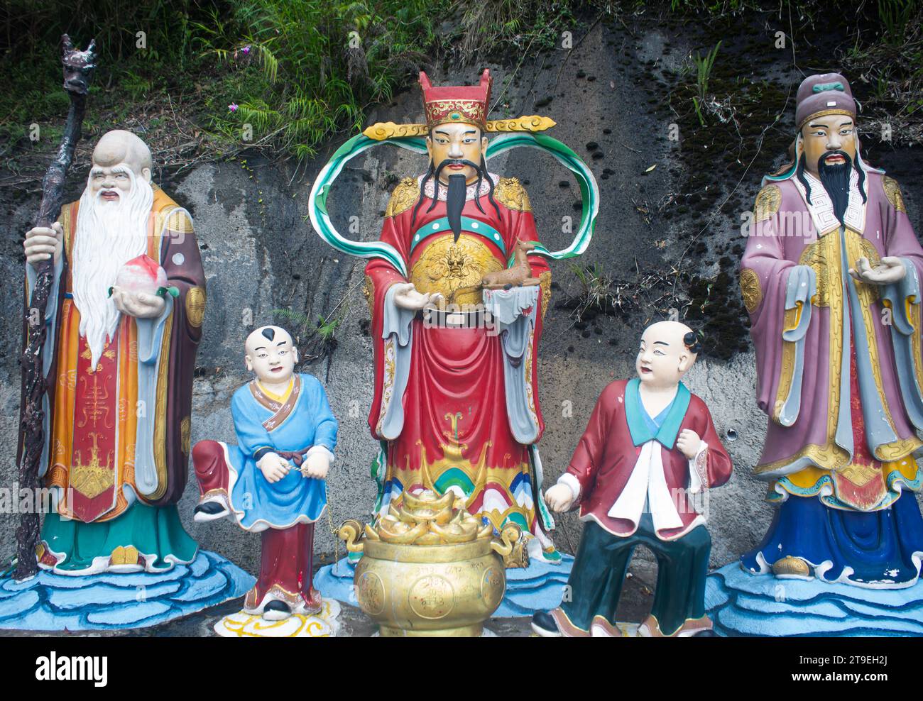 The statues in the Chin Swee Caves Temple in Genting Highlands, Pahang ...