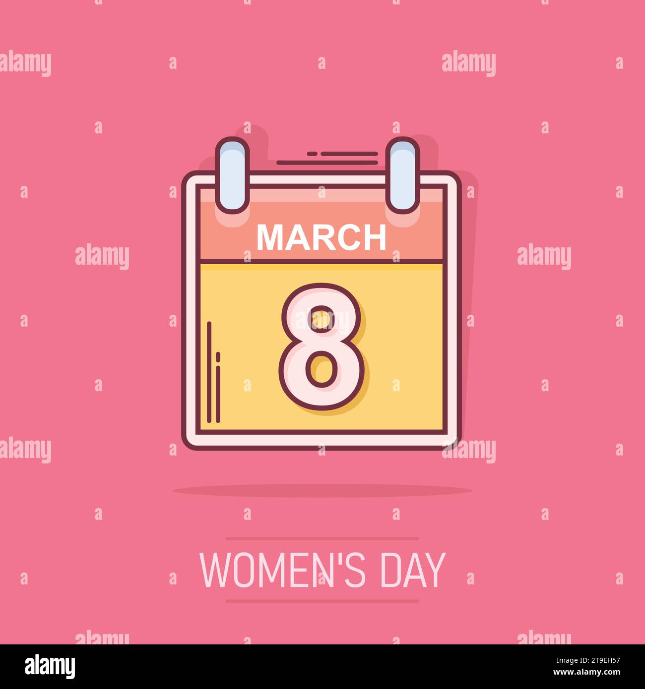 Womens day calendar Stock Vector Images - Alamy
