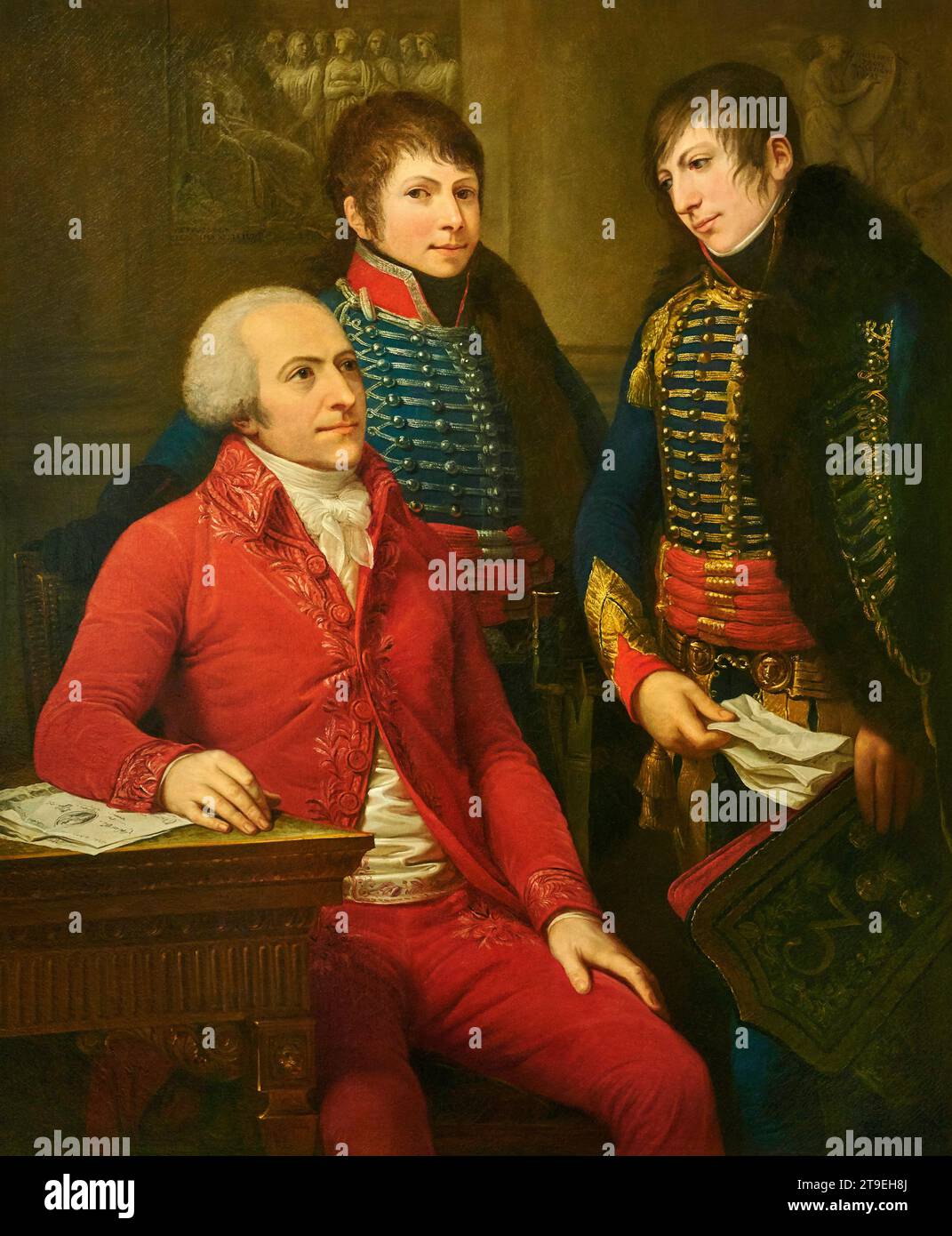 Ritratto di Claude Louis Petiet con i figli - olio su tela - Andrea ...