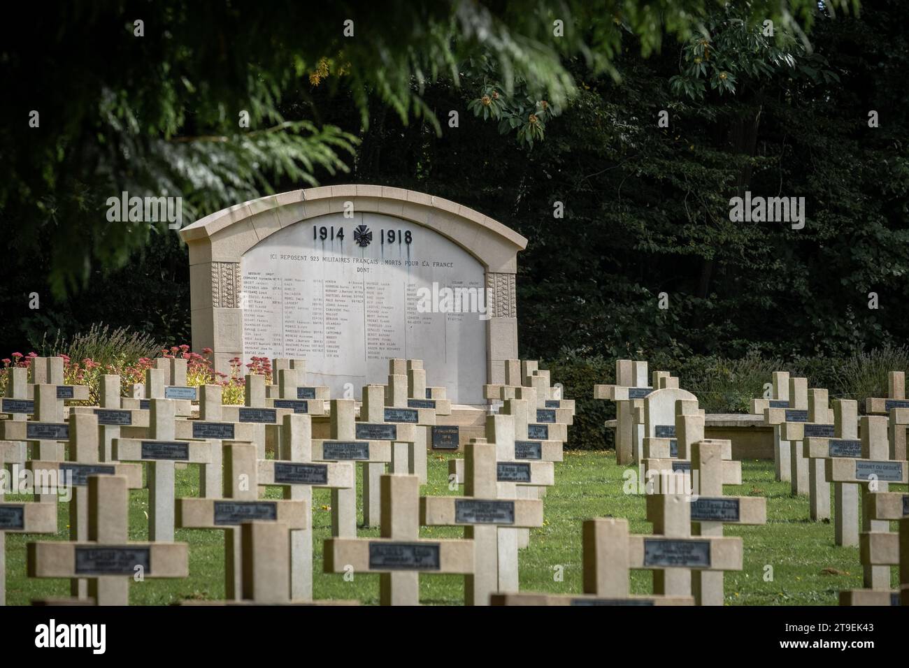 Vignemont French national cemetery, which holds the remains of 3,108 ...