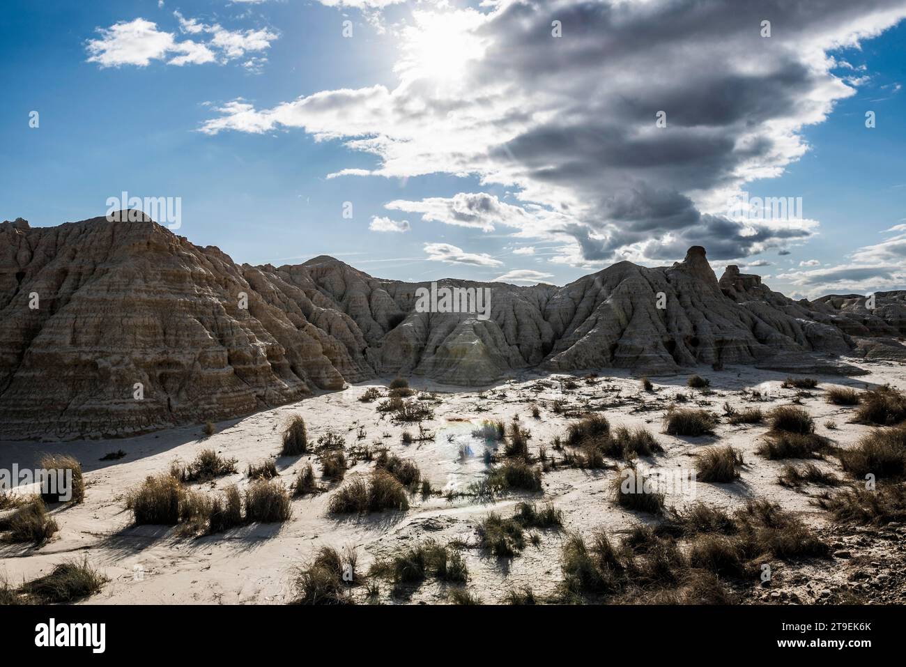 Semi-desert, Bardenas Reales Natural Park, Biosphere Reserve, Navarre ...