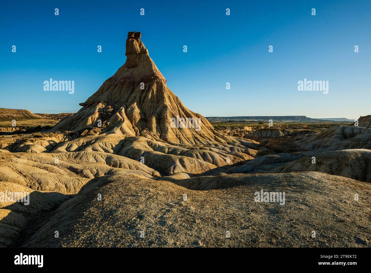 Semi-desert, Bardenas Reales Natural Park, Biosphere Reserve, Navarre ...