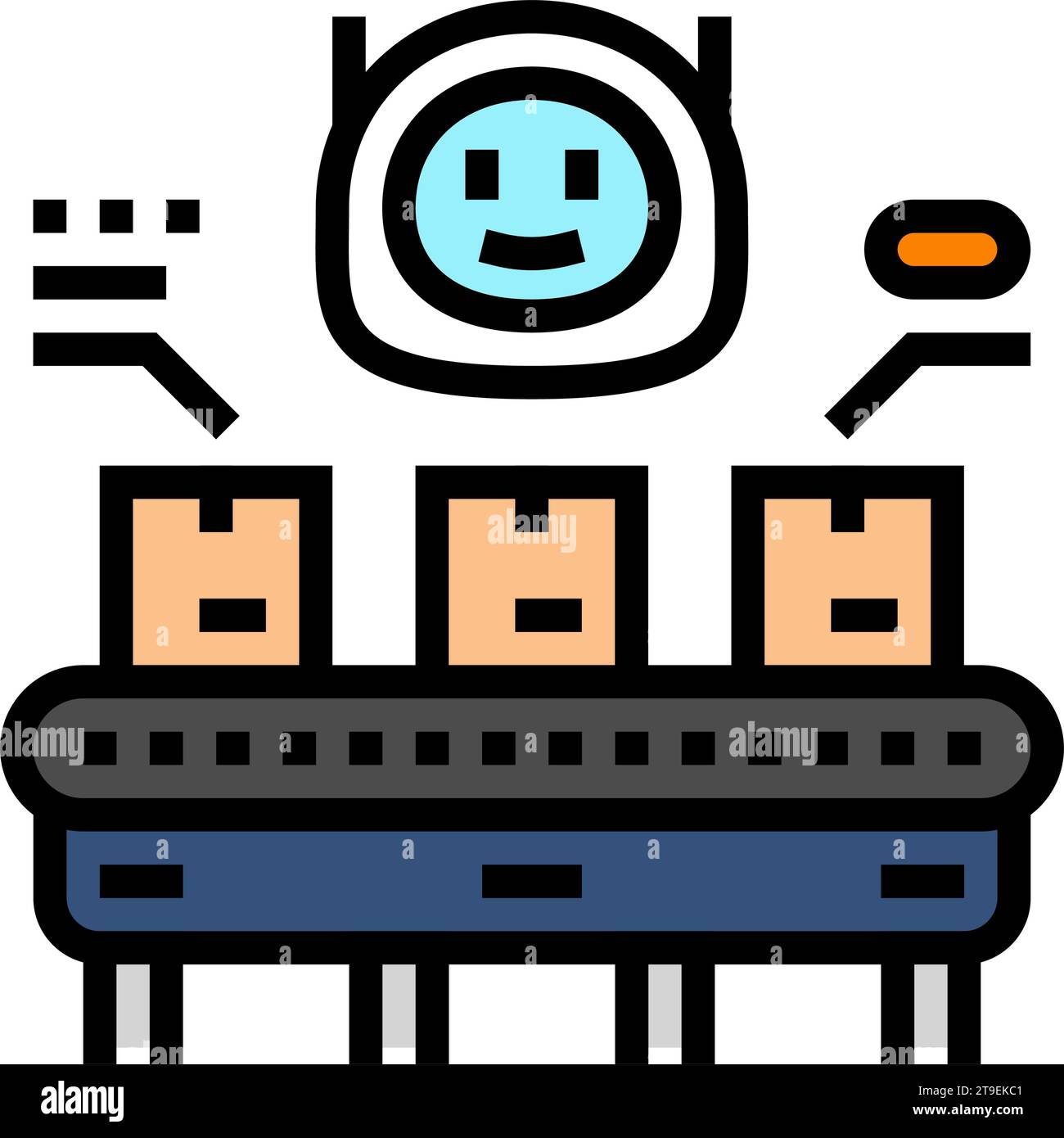 parcel sorting autonomous delivery color icon vector illustration Stock ... parcel sorting autonomous delivery color icon vector illustration Stock ...